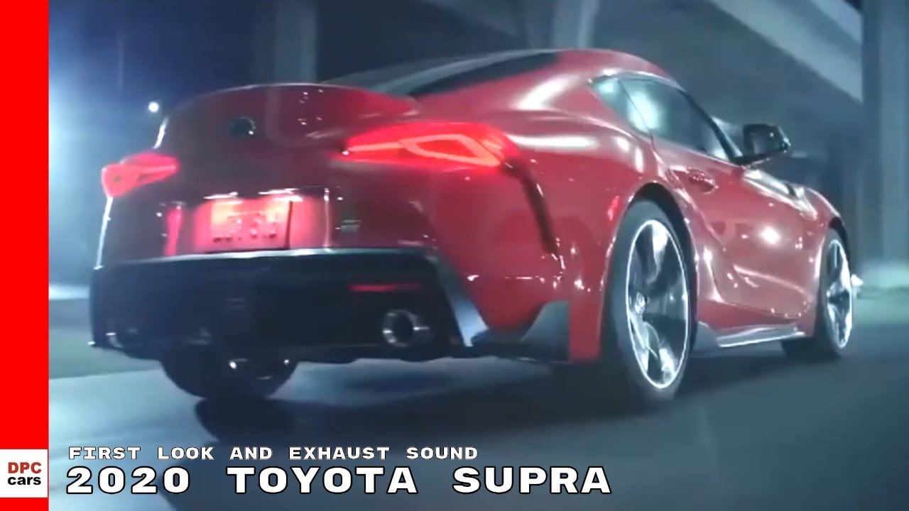 2020 Toyota Supra First Look and Exhaust Sound - YouTube