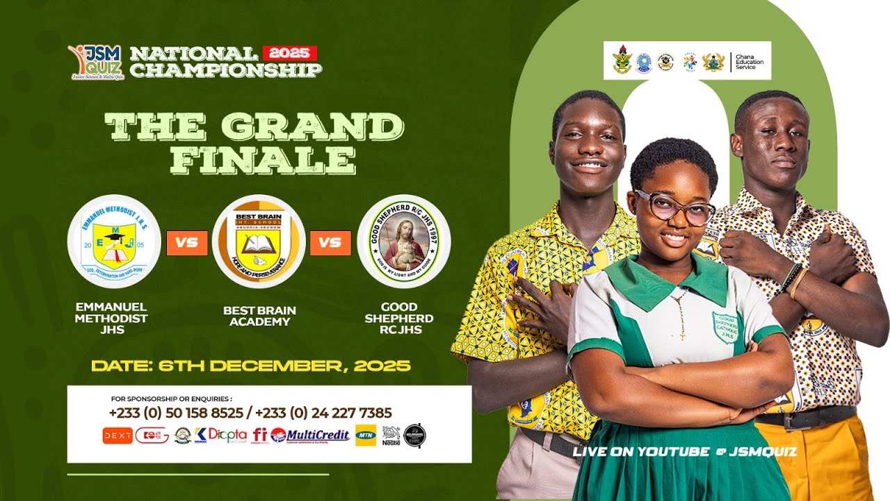 GRAND-FINALE || EMMANUEL METHODIST JHS vs BEST BRAIN ACADEMY vs GOOD ...