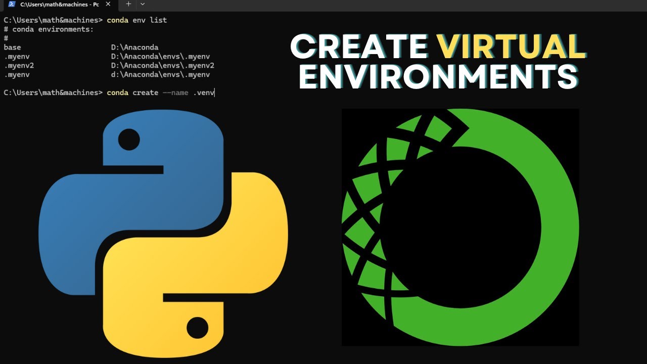 How To Create And Use Virtual Environments In Python With Anaconda Youtube 3416