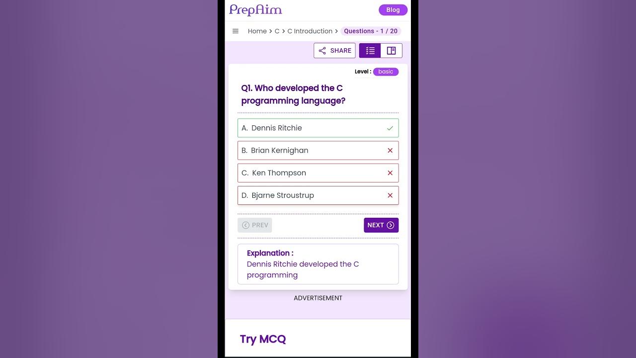 C Programming Mcq Questions Interview Cprogramming Coding Mcq Youtube
