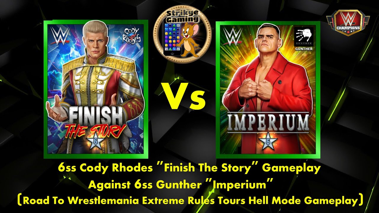 6ss Cody Rhodes "Finish The Story" Gameplay Against 6ss Gunther ...
