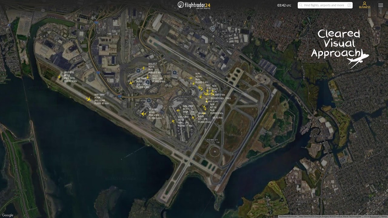 New York Kennedy KJFK Flightradar24 Livestream with Tower Live Air ...