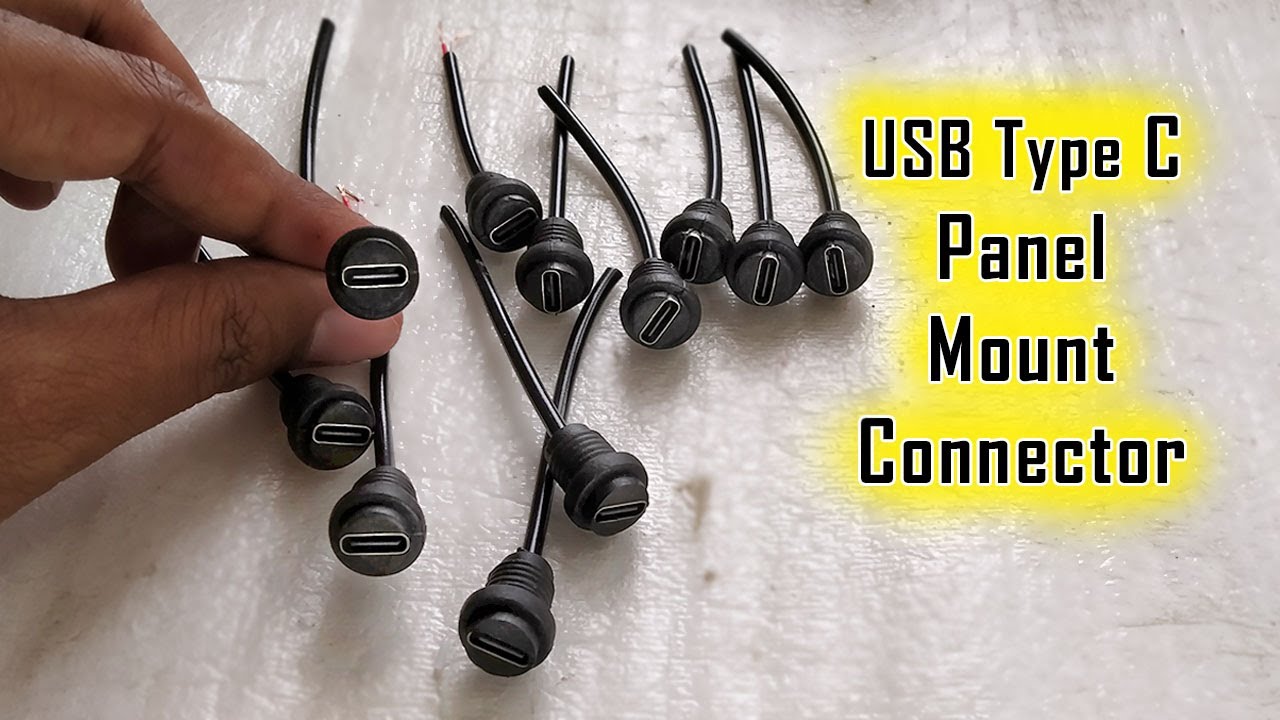 USB Type C Panel Mount Connector - YouTube