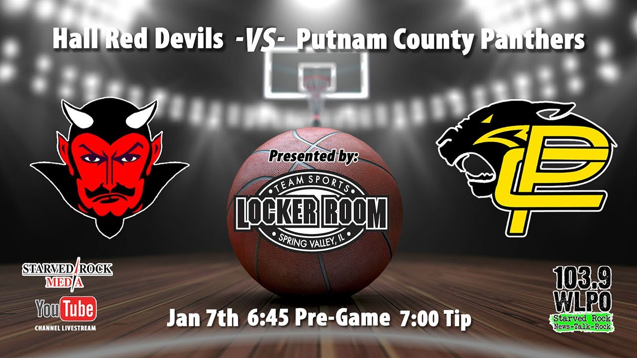 Hall Red Devils vs Putnam County Panthers Boys High School Basketball ...