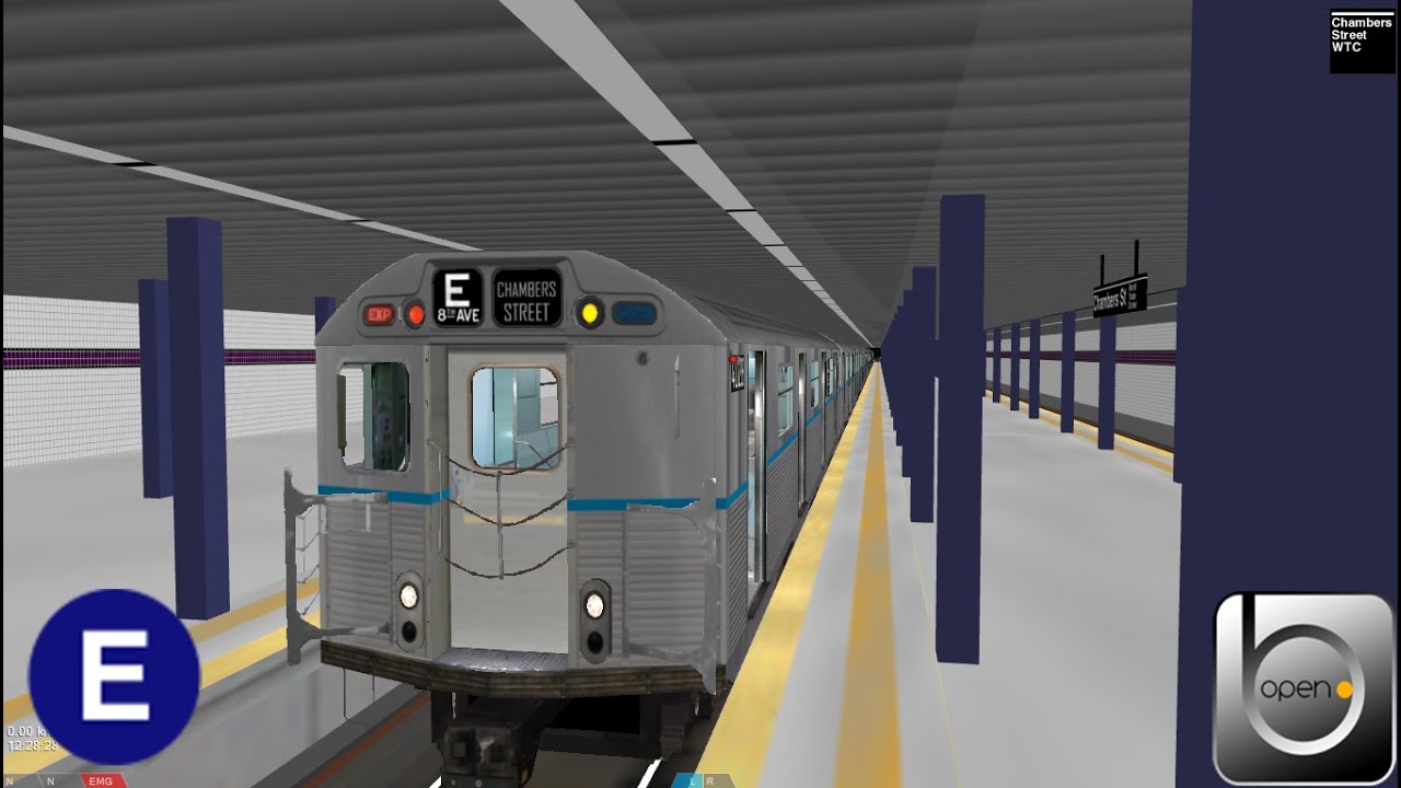 OpenBVE: (E) to Chambers Street | Queens Blvd Exp | R38 Pre GOH - YouTube