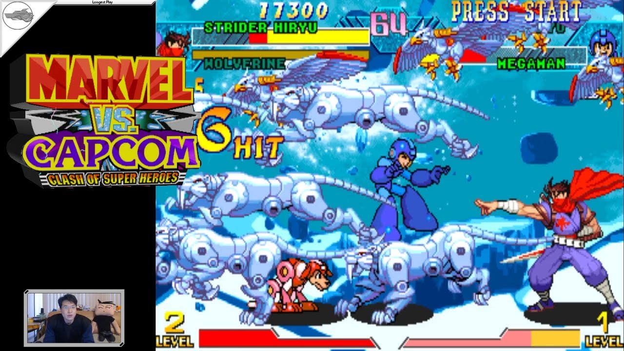 (ARC) Marvel vs Capcom - 04 - Strider Hiryu - Wolverine - Lv Expert ...