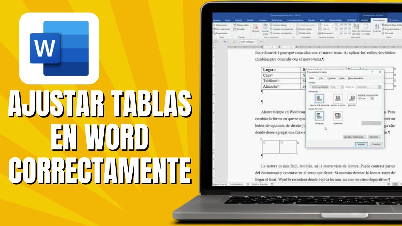 Cómo AJUSTAR Tablas En WORD Correctamente - YouTube