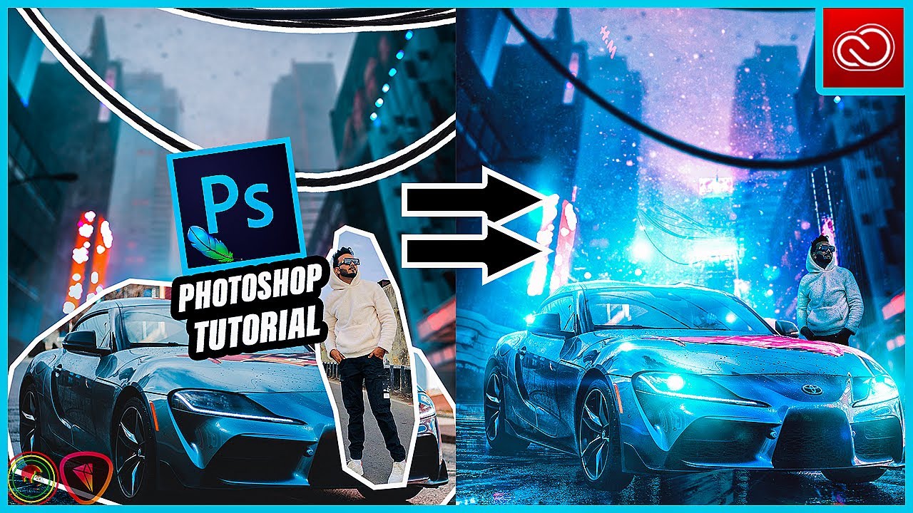 CYBERPUNK CITY - how to edit photos into a cyberpunk effect in ...