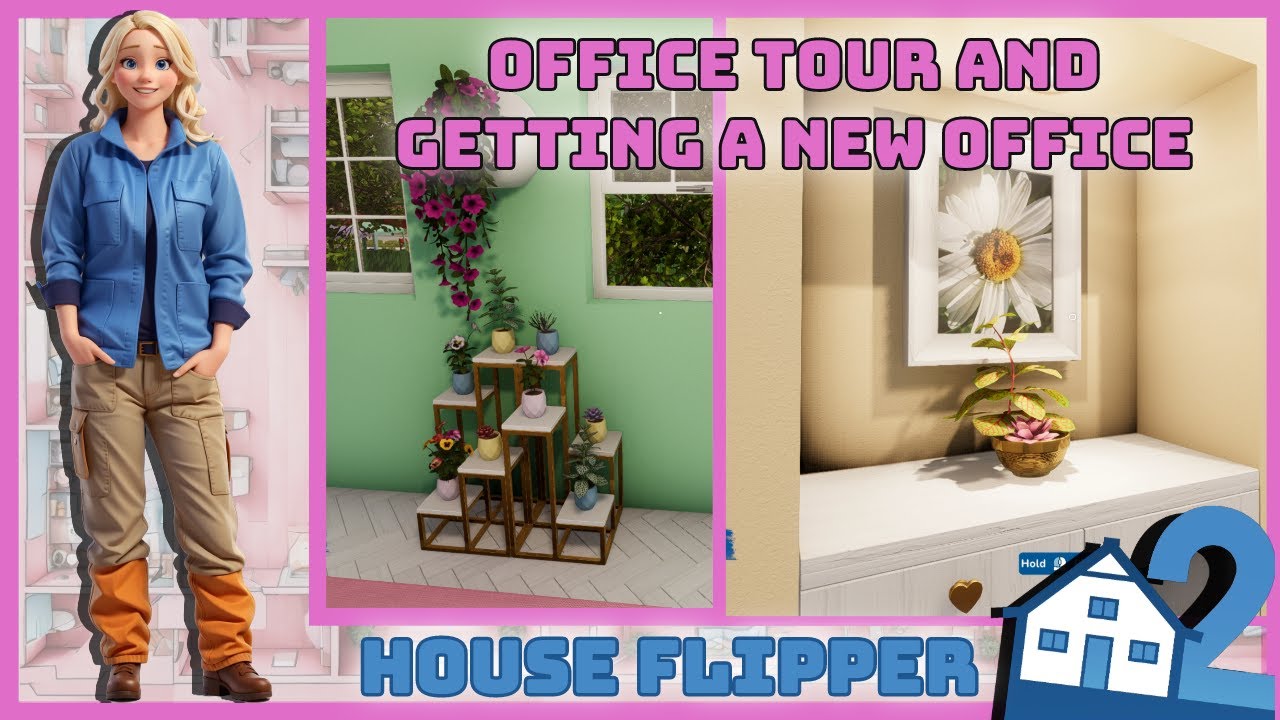 Office tour and getting a new office, House Flipper 2 - YouTube