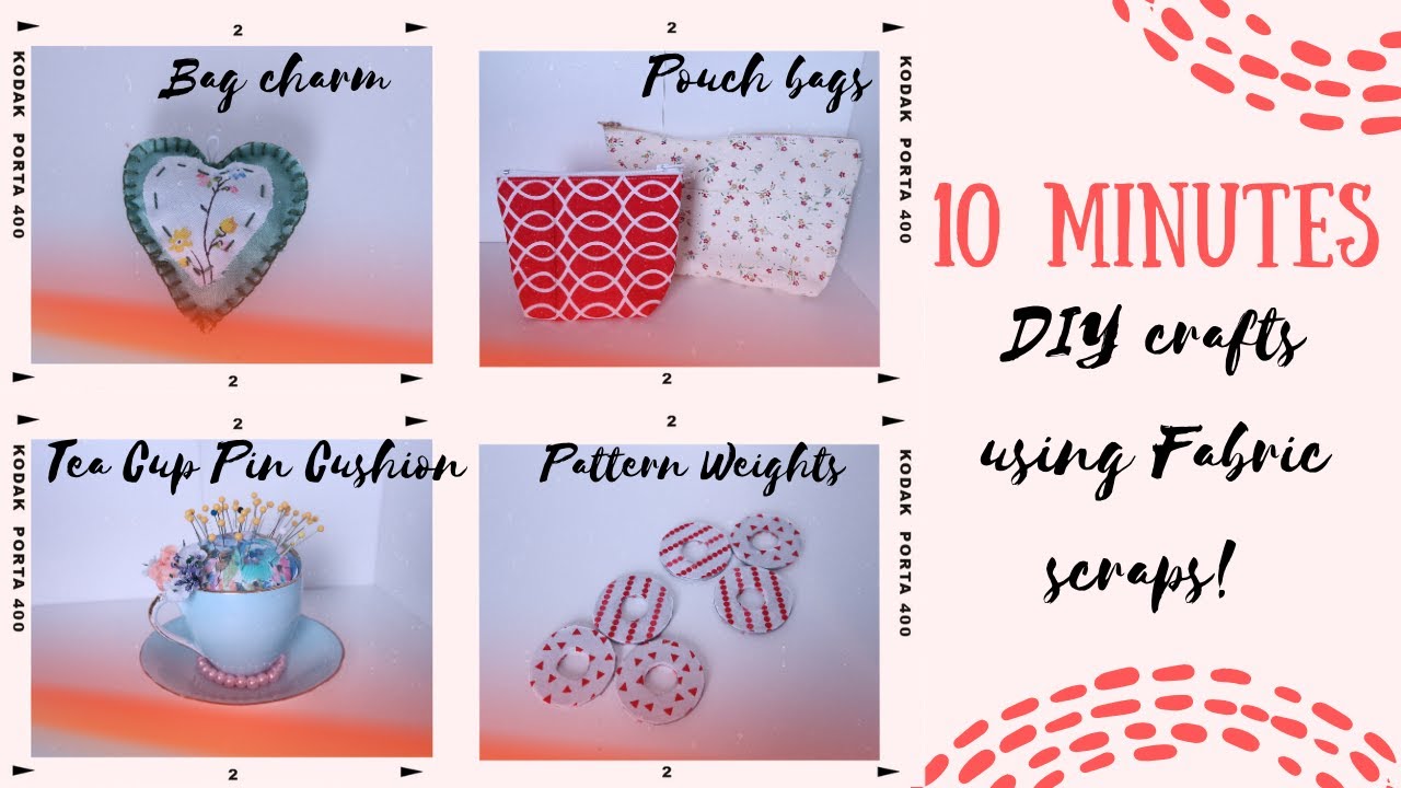 Sewing Projects to make in under 10 Minutes using scrap fabrics | DIY ...