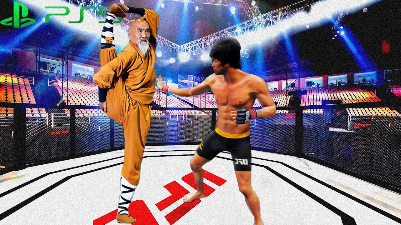 Bruce Lee vs King Shaolin Monk ( EA Sports UFC 4 ) wwe mma - YouTube