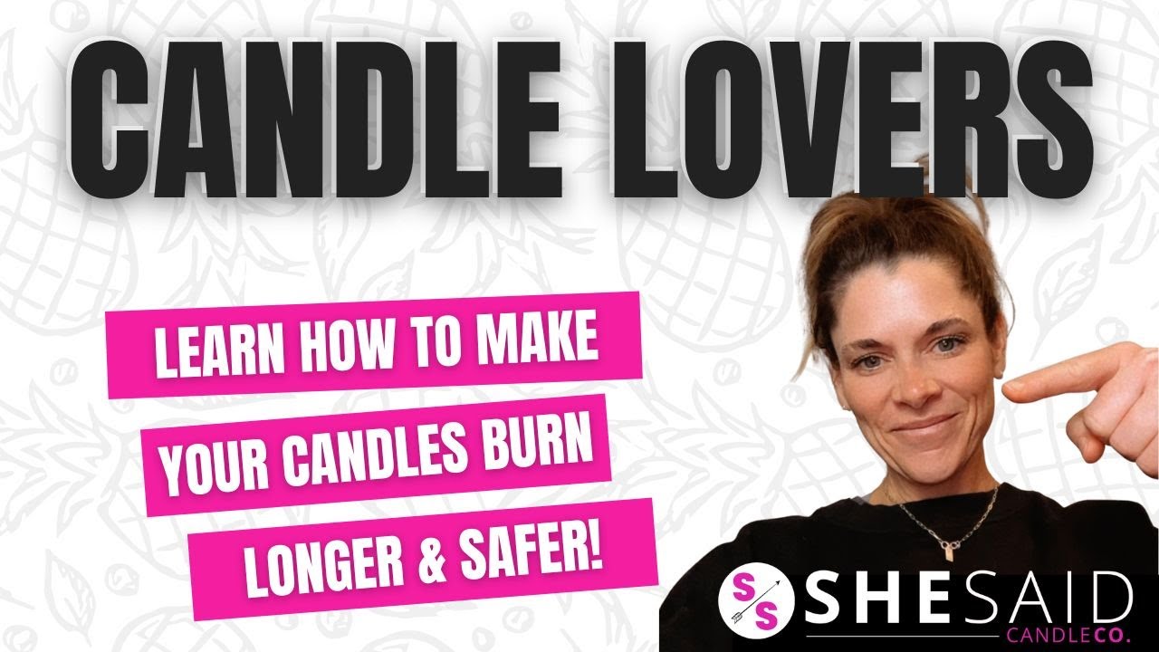 Candle Lovers! Help Your Candle Burn Longer & Safer! - YouTube