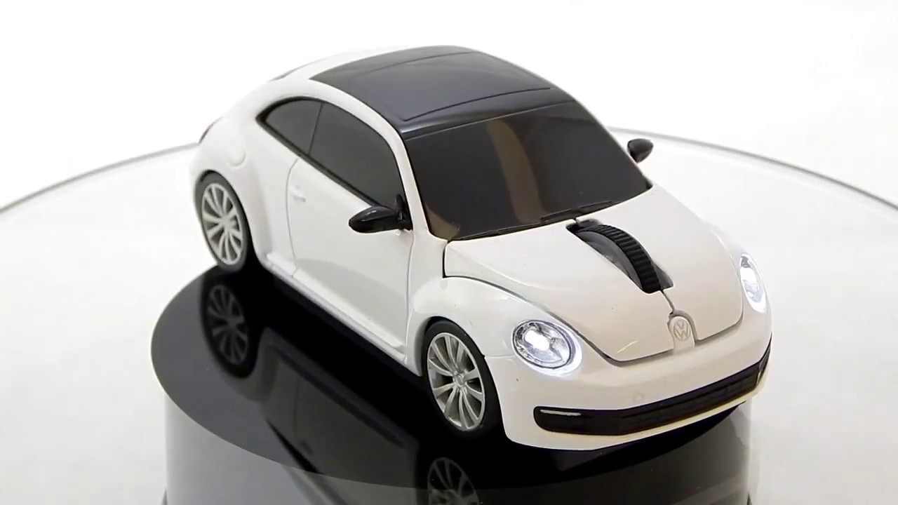 Volkswagen Beetle white Auto Mouse 95911 OriginalStore.hu - YouTube