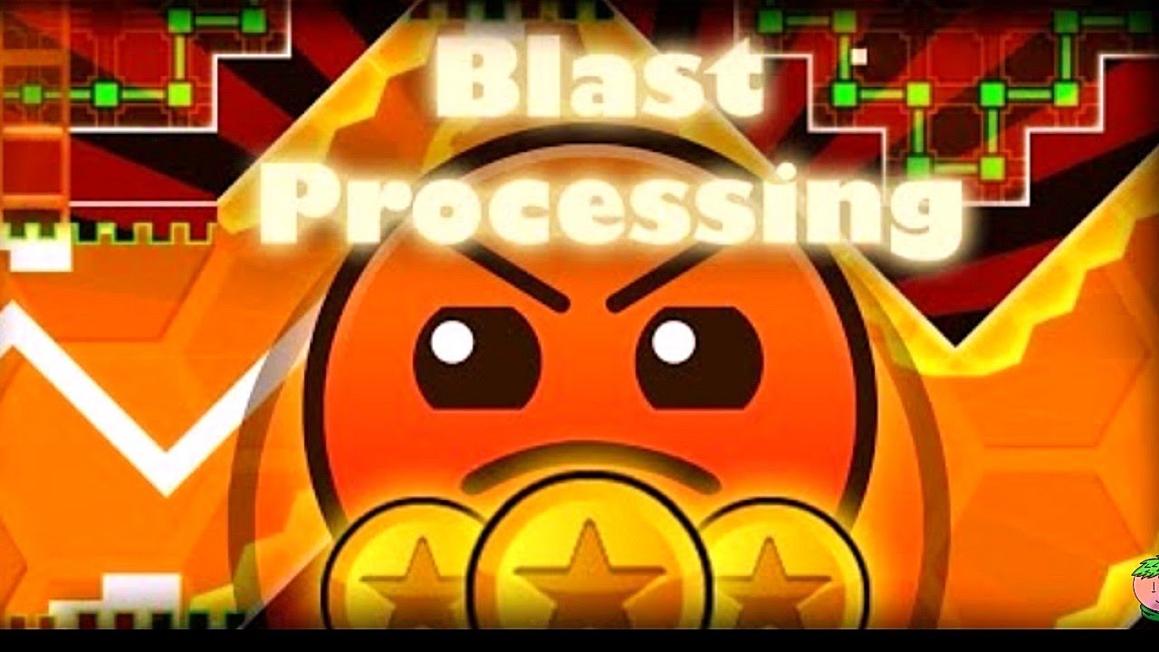 Прошёл Blast Processing на 3 монетки Remaster! // Geometry Dash - YouTube
