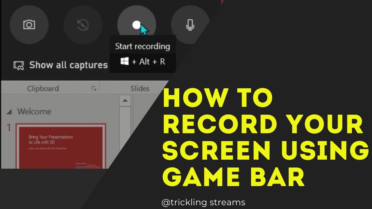 How to record your screen using game bar - YouTube