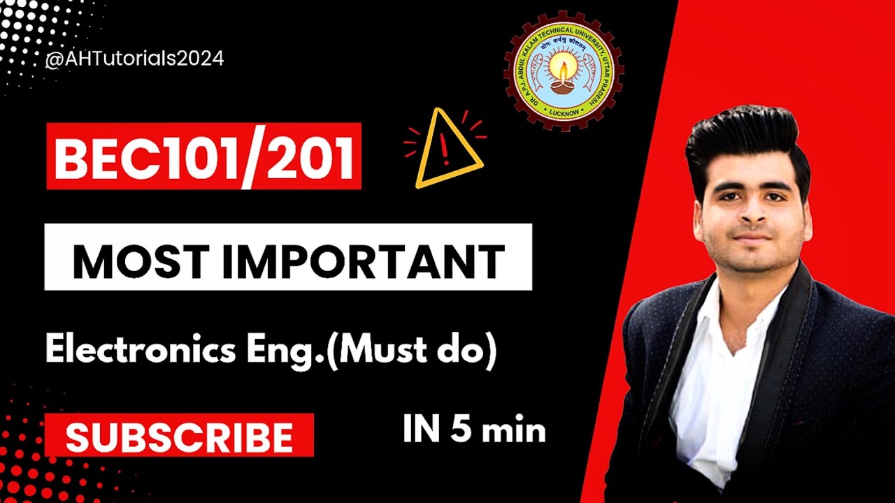 AKTU Electronics | Leaked Topics🔥 Last-Minute Code to Pass! Watch NOW! - YouTube