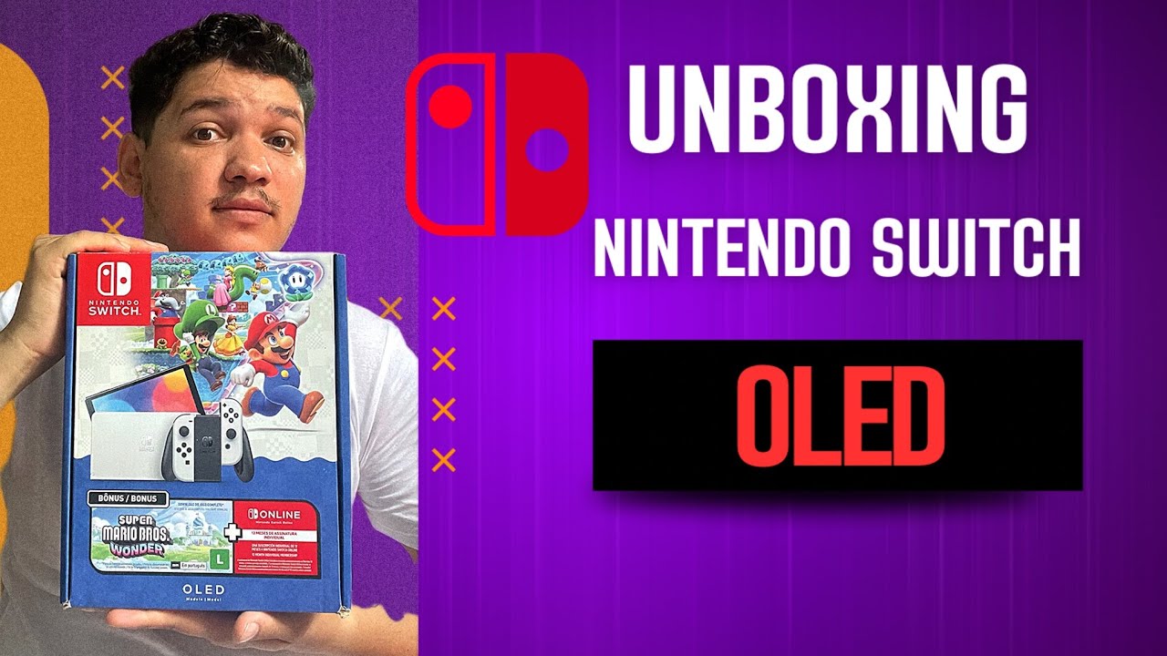 UNBOXING- NINTENDO SWITCH OLED | BUNDLE SUPER MARIO BROS WONDER + 12 ...