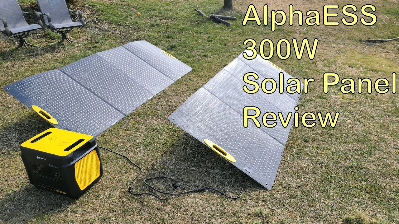 AlphaESS 300W Monocrystalline Foldable Solar Panel Review - YouTube