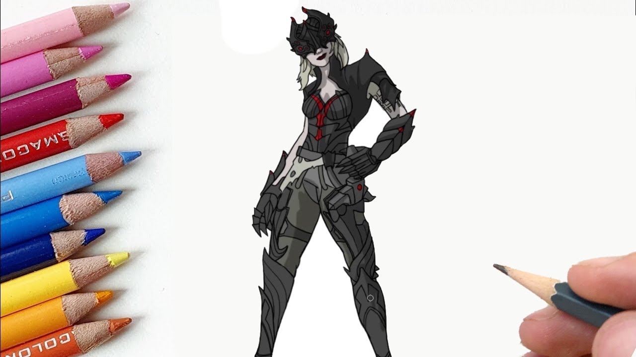 HOW TO DRAW ARACHNE SKIN from FORTNITE - STEP BY STEP DRAWING TUTORIAL ...