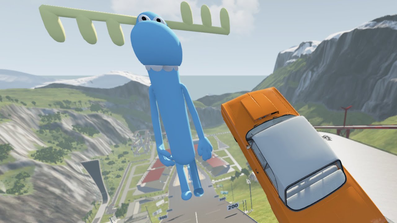 Car Fly Through Happy Tree Friends Lumpy - Beamng Drive - YouTube