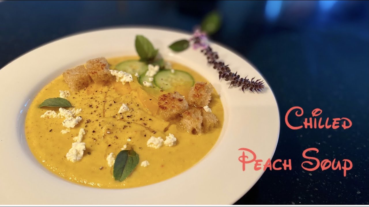 Chilled Peach Soup || Sweet & Tangy Summer Soup || - YouTube