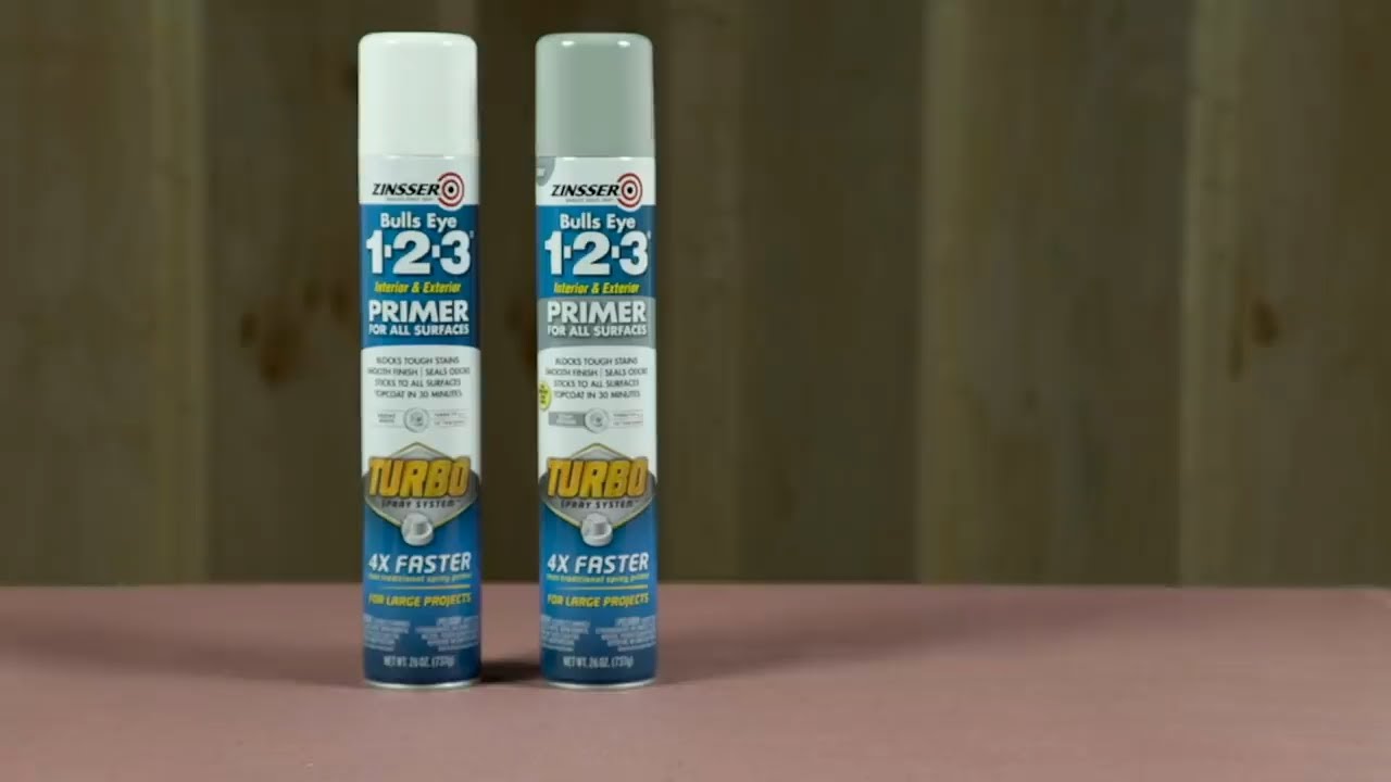 Prepare to Paint Fast with Zinsser Bulls Eye 1-2-3 Turbo Spray Primer ...