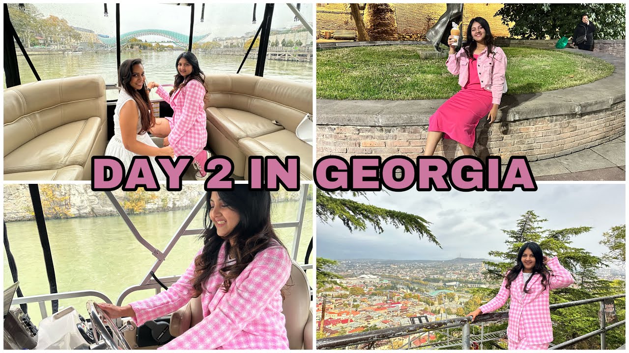 A DAY IN GEORGIA | Cable car 🚠 experience 🫶🏻🥹 | Boating 🛶 | - YouTube