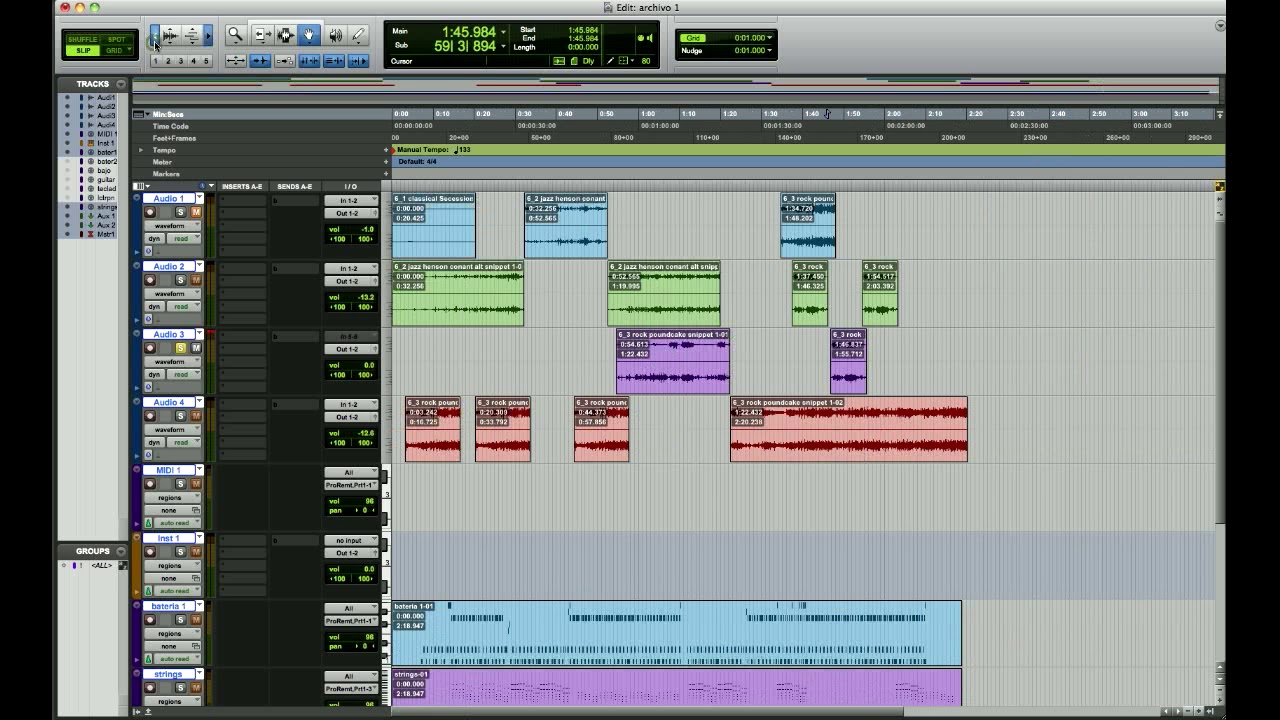 Pro Tools en espanol (Ventanas de Pro Tools EDIT Parte 1) - YouTube