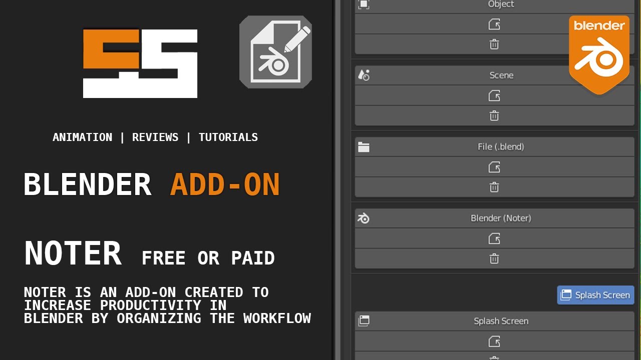 Blender Add-on Overview Noter ( Free or Paid ) - YouTube