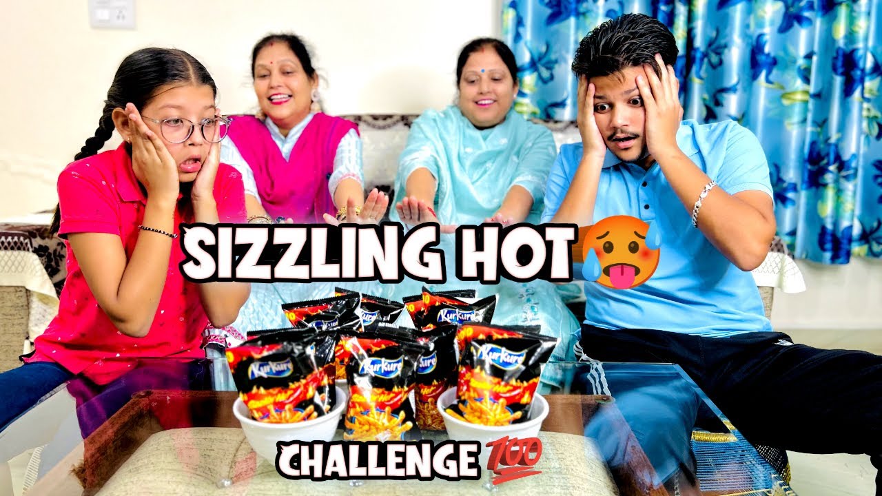 Sizzling Hot Challenge🥵 | Comedy Challenge | Family Fun | Game ...