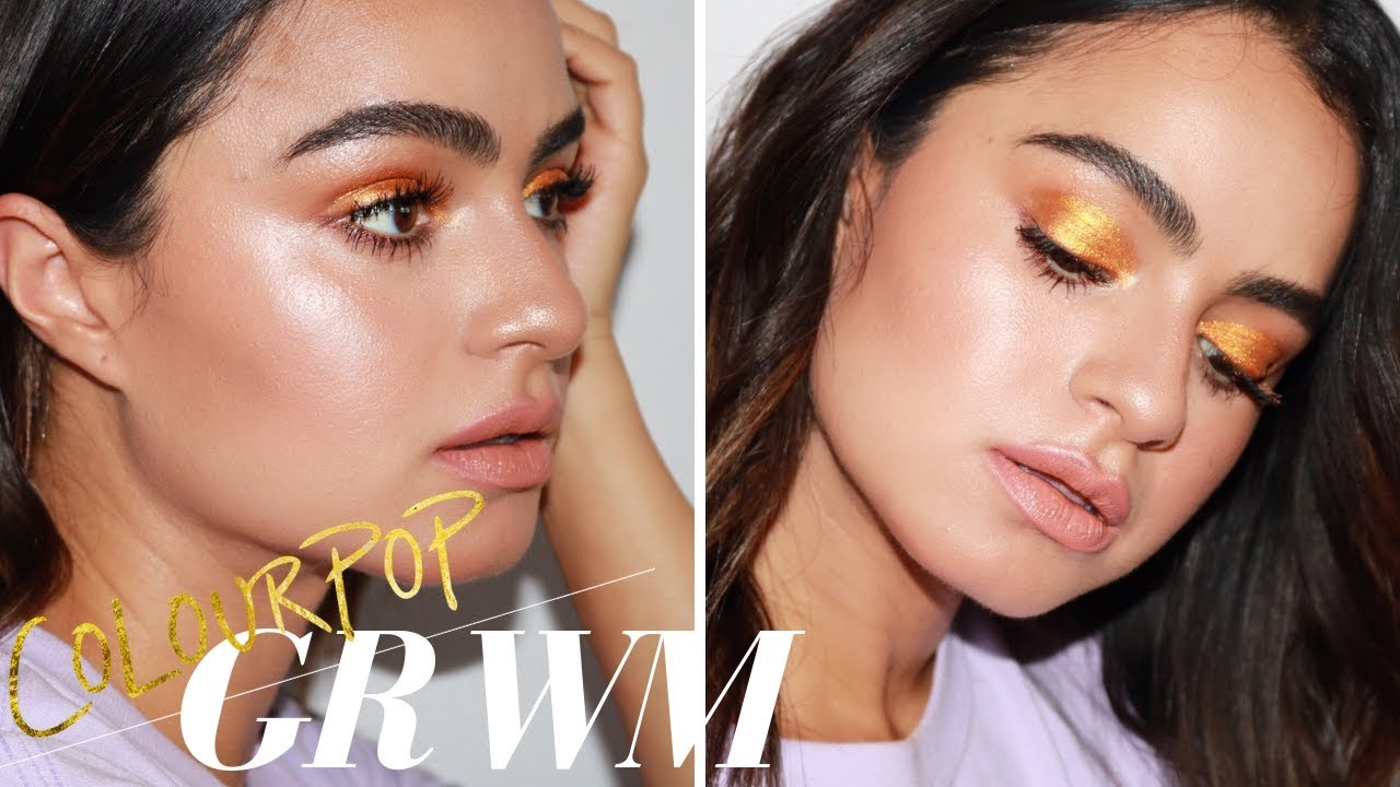 GOLDEN HOUR MAKEUP FT. COLOURPOP JELLY MUCH | GRWM - YouTube