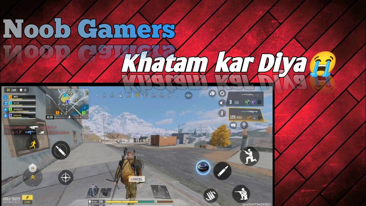 😵‍💫Noob Gameplay in call of duty, noob player , CODM, Khatam kar Diya 😭 ...