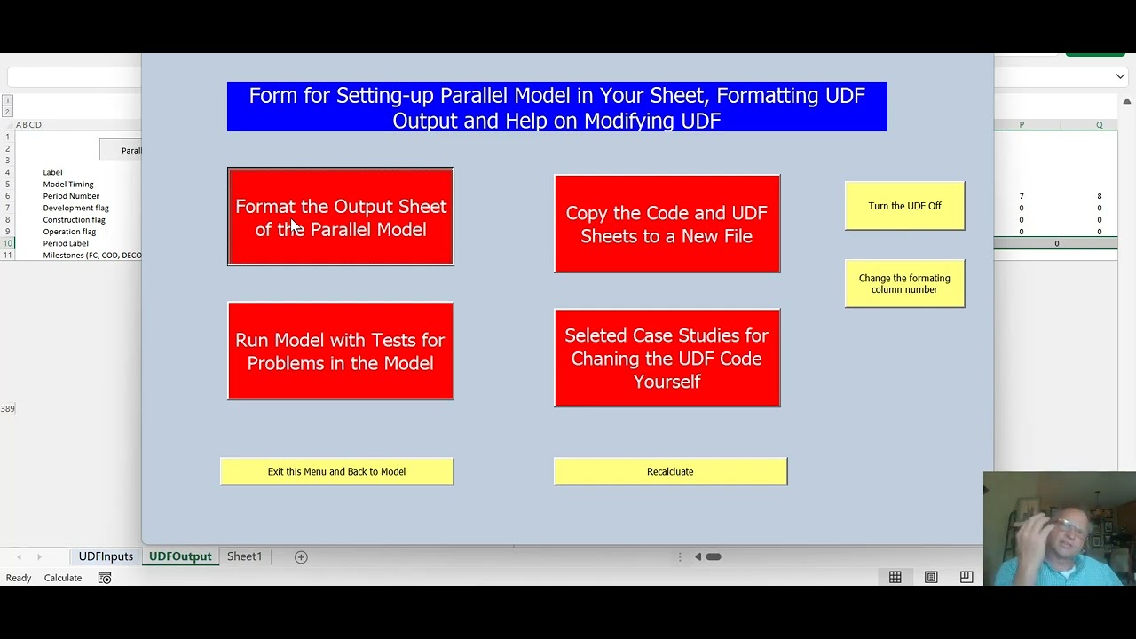Revised Video Showing How to Easily Put a UDF Template into your Model ...