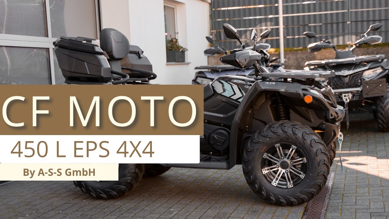 CF MOTO CForce 450 L mit Koffer - YouTube