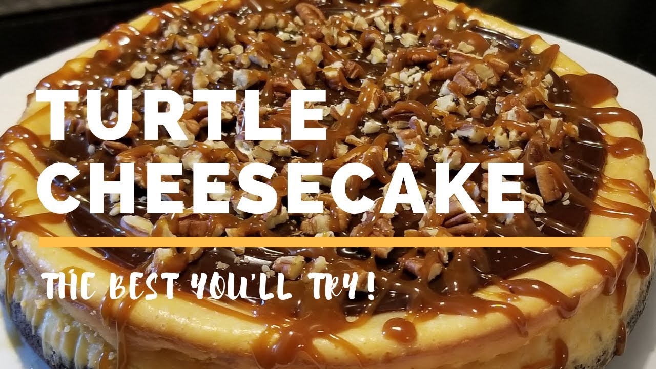 The Best Turtle Cheesecake You'll Ever Try! - YouTube