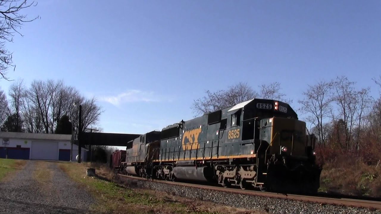 CSX W073 in Hi Def at Shenandoah Junction,WV on 11/20/13 - YouTube