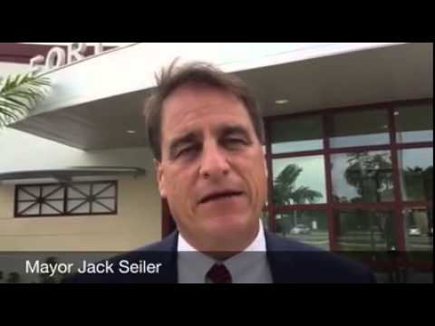 Mayor of Fort Lauderdale, Jack Seiler, at the Executive Airport for the ...