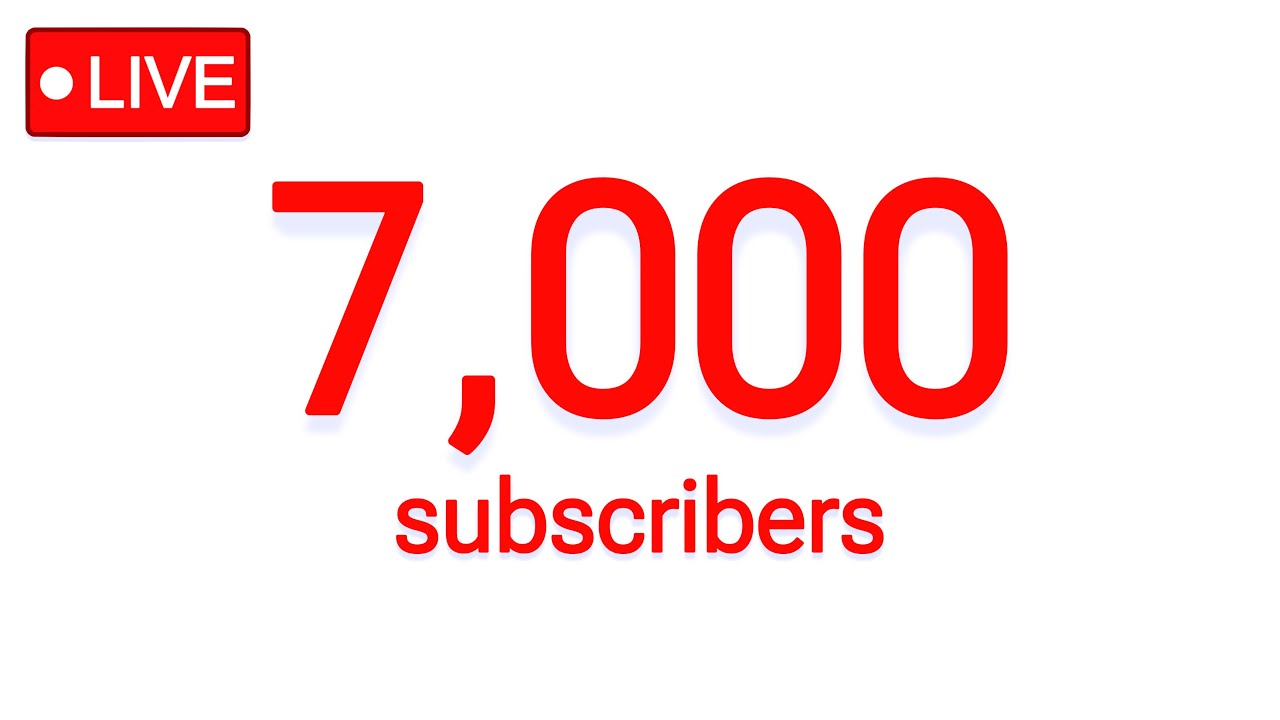 🔴 Stream Ends When I Hit 7,000 Subscribers 🥳 - YouTube