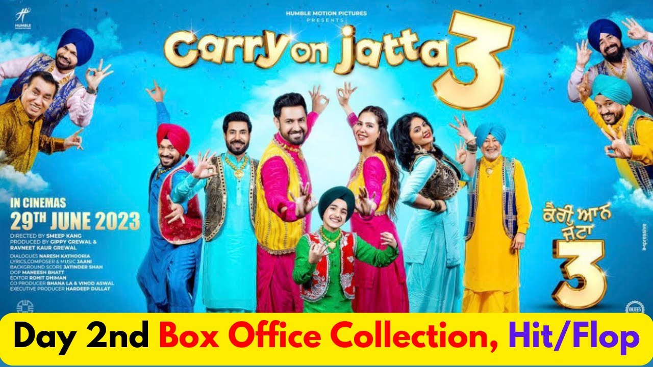Carry On Jatta 3 Day 2nd Box Office Collection😱| Budget, Collection ...