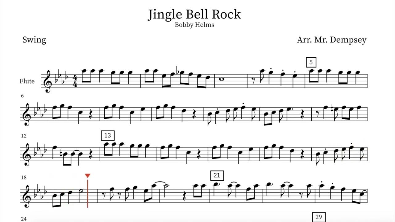 Jingle Bell Rock - Flute Play Along - YouTube