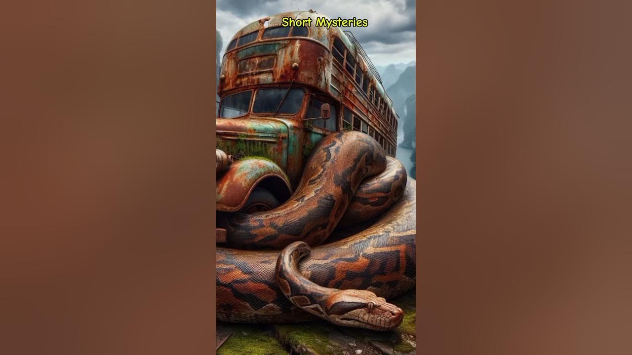 Travel Exploring | Python On Bus | Amazon Jungle #feedshorts #python # ...