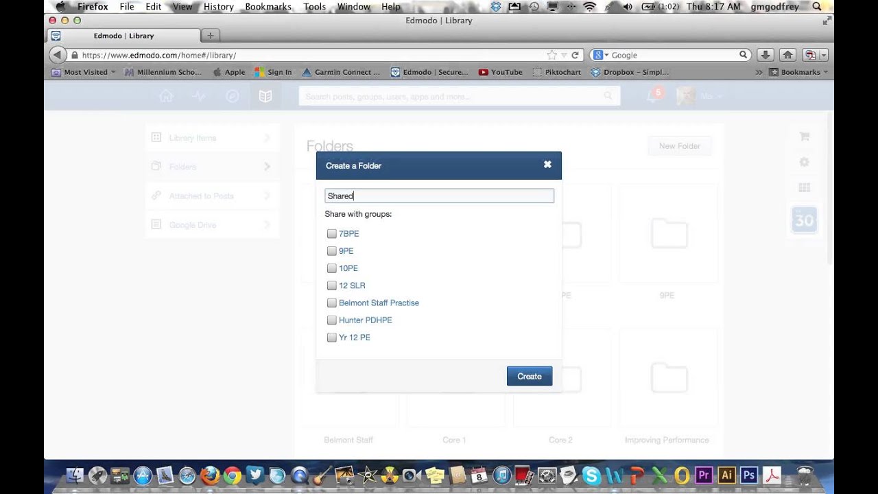 How to upload to edmodo library - YouTube