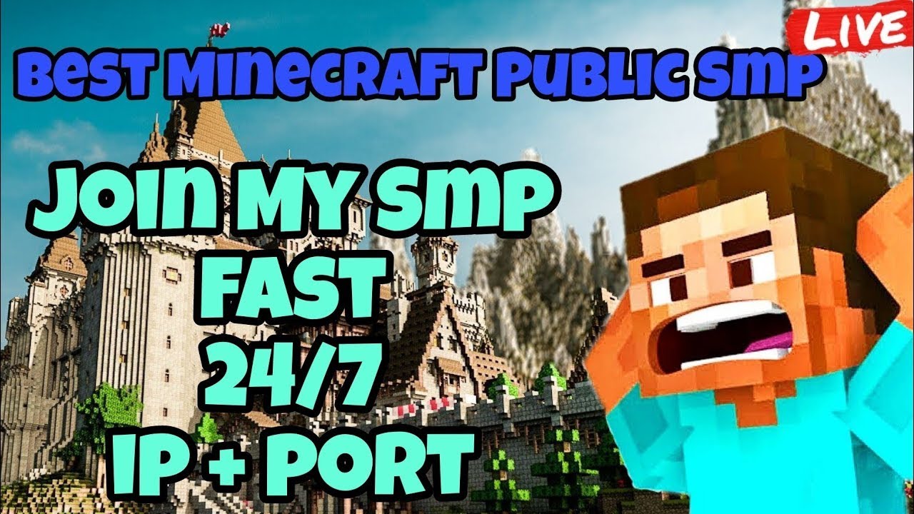 MINECRAFT LIVE STREAM | JOIN MY PUBLIC SMP JAVA / POCKET EDITION 24/7 ...