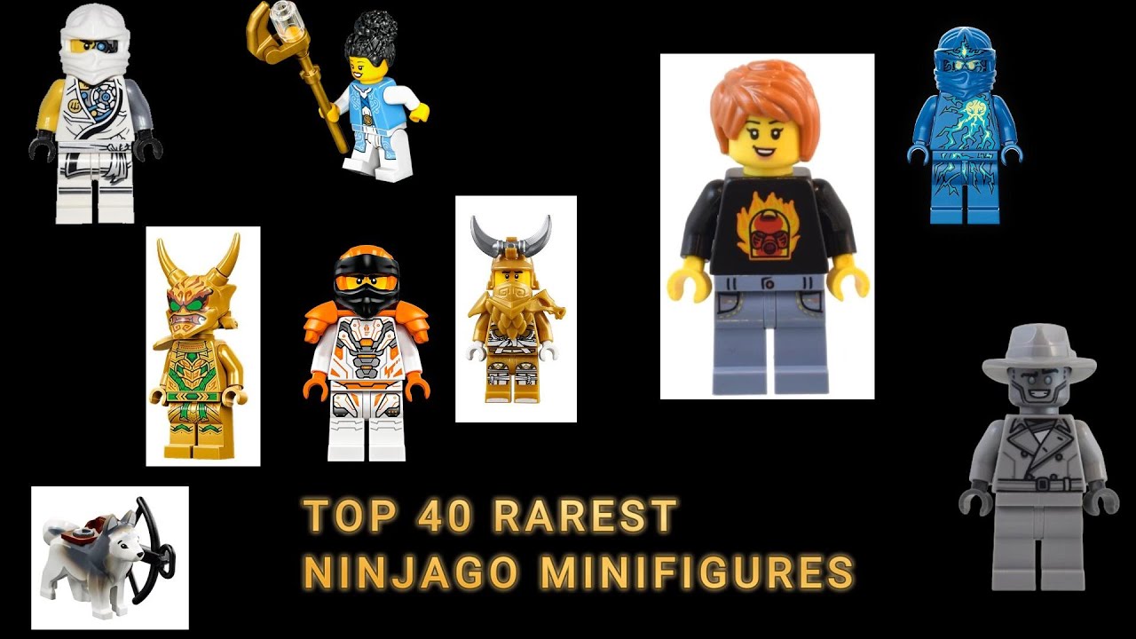 TOP 40 NINJAGO RAREST MINIFIGURES - YouTube