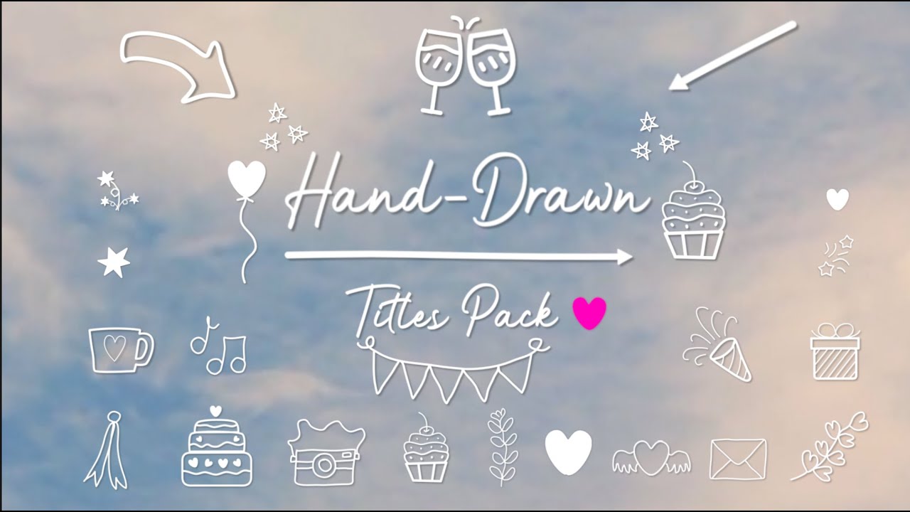 Hand-Drawn Titles Pack Final Cut Pro Template - YouTube
