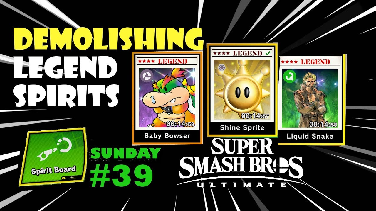 Spirit Board Sunday #38 | DEMOLISHING LEGEND CLASS SPIRITS | Smash Bros ...