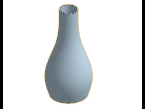 How to CAD a Flower Vase - Tutorial - YouTube