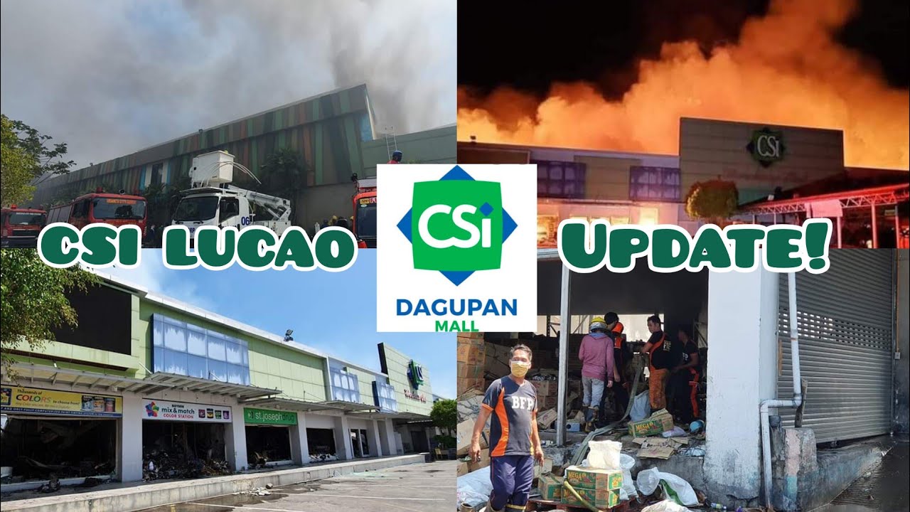 NASUNOG NA DAGUPAN MALL CSI LUCAO UPDATE! - YouTube