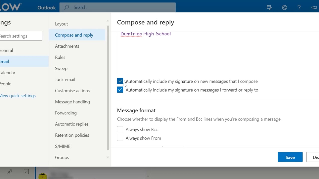 Create a Glow Outlook Email Signature - YouTube
