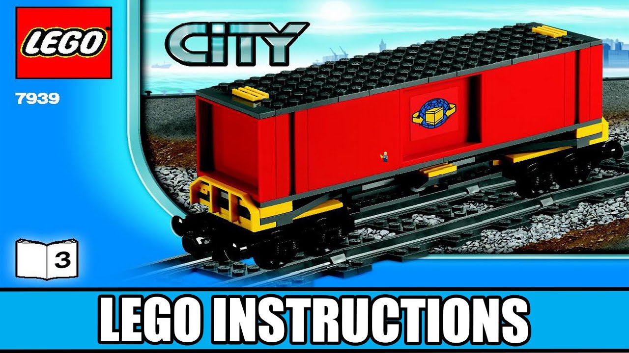 LEGO Instructions | City | 7939 | Cargo Train (Book 3) - YouTube